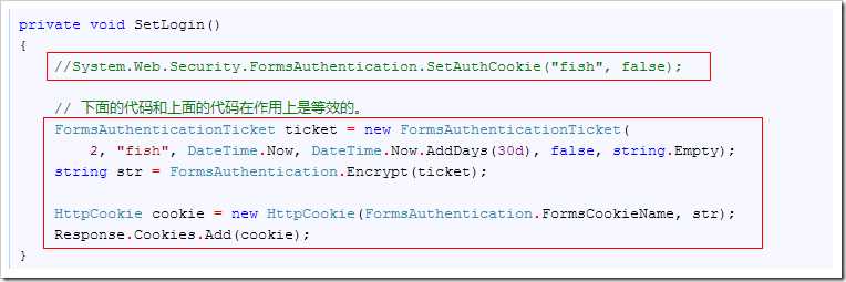 asp.net 登陆验证 Form表单验证的3种方式 FormsAuthentication.SetAuthCookie；FormsAuthentication ...